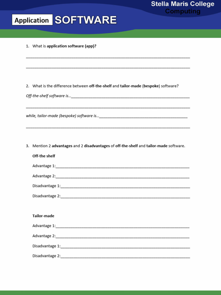 HANDOUT - Application Software | PDF | Simulation | Application Software