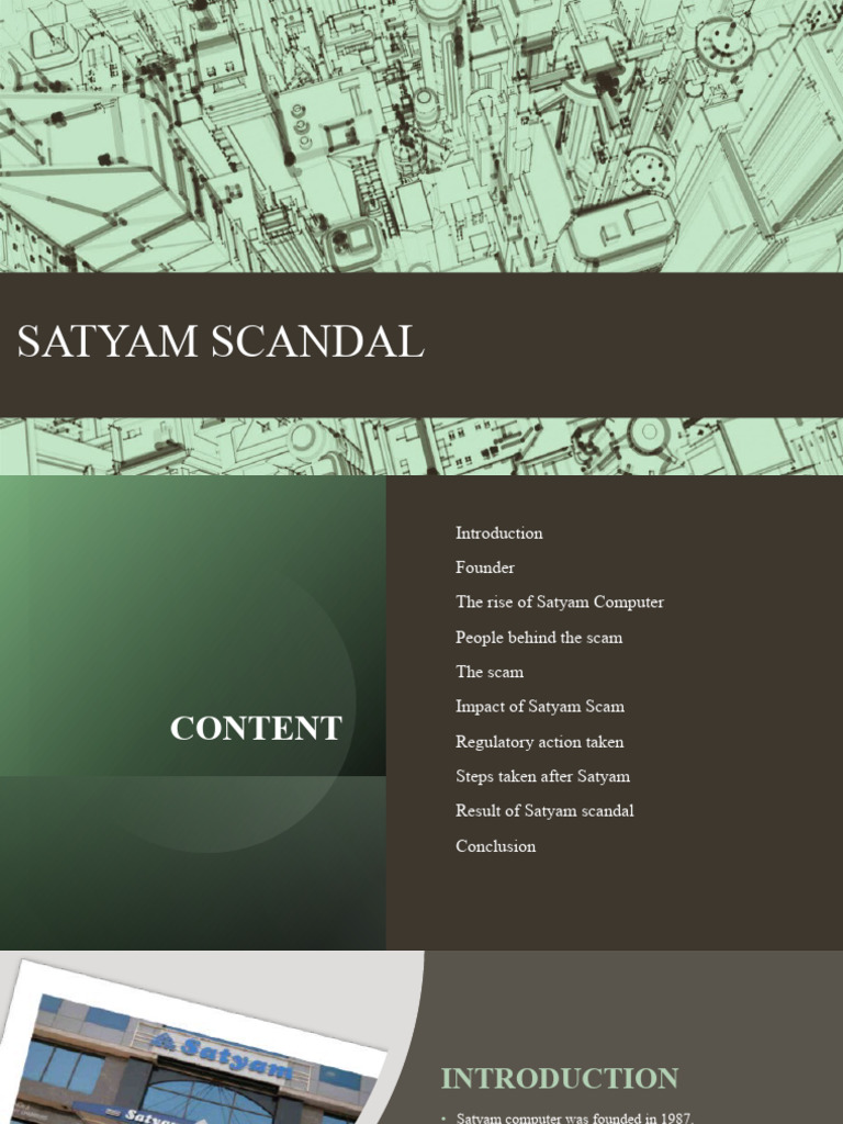 Satyam Scandal: Key Players and Impact | PDF | Business | Corporations