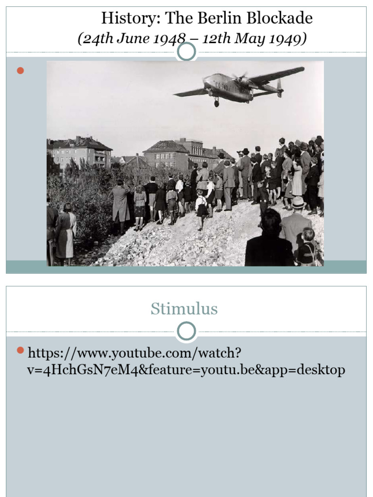 The Berlin Blockade (1948-49) | PDF | Soviet Union | World Politics