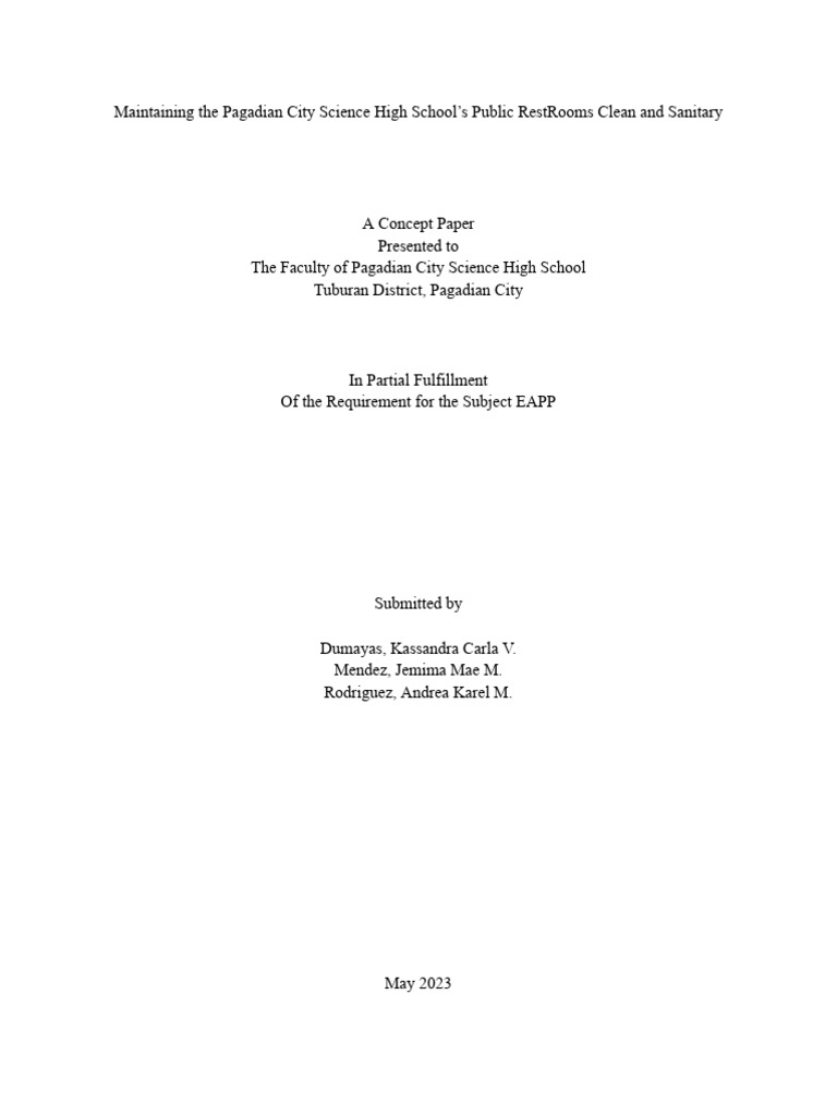 Concept Paper 1 | PDF