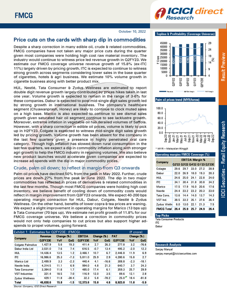 IDirect FMCG Q2FY23 | PDF