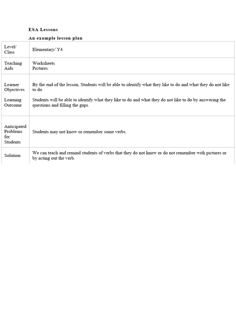 ELTE 301 Lesson Plannn | PDF