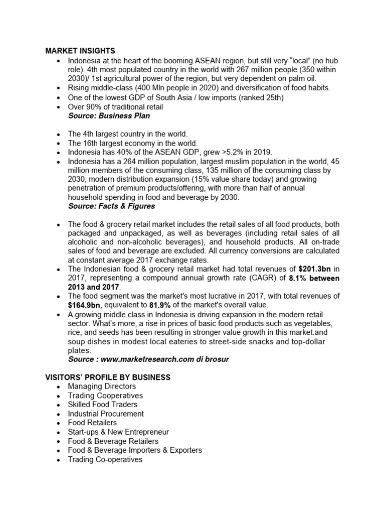 Indonesia FNB Market Research 2023 | PDF | Retail | Grocery Store