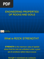 Rock Strength and Unit Weights Guide | PDF