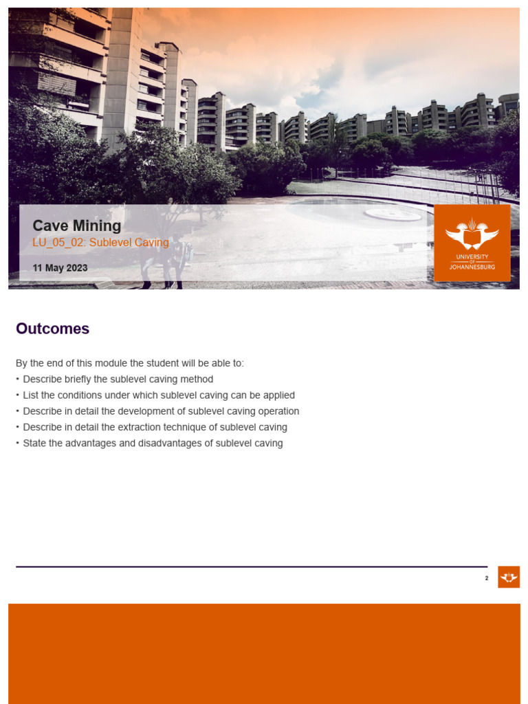 Sublevel Caving Mining Method Overview | PDF | Mining | Heavy Industry