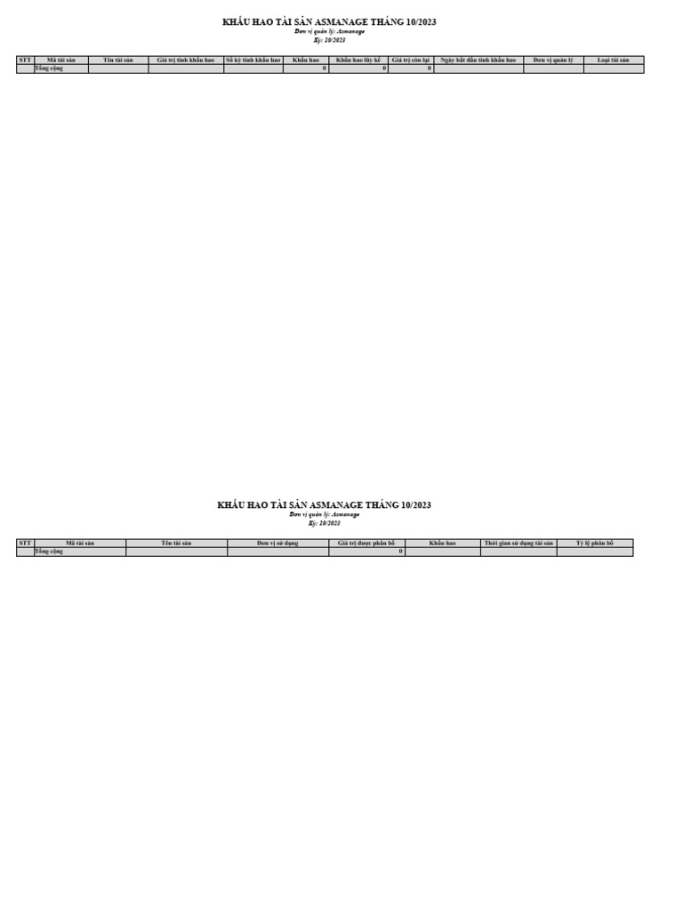 Khau Hao Tai San Thang 10 2023 | PDF