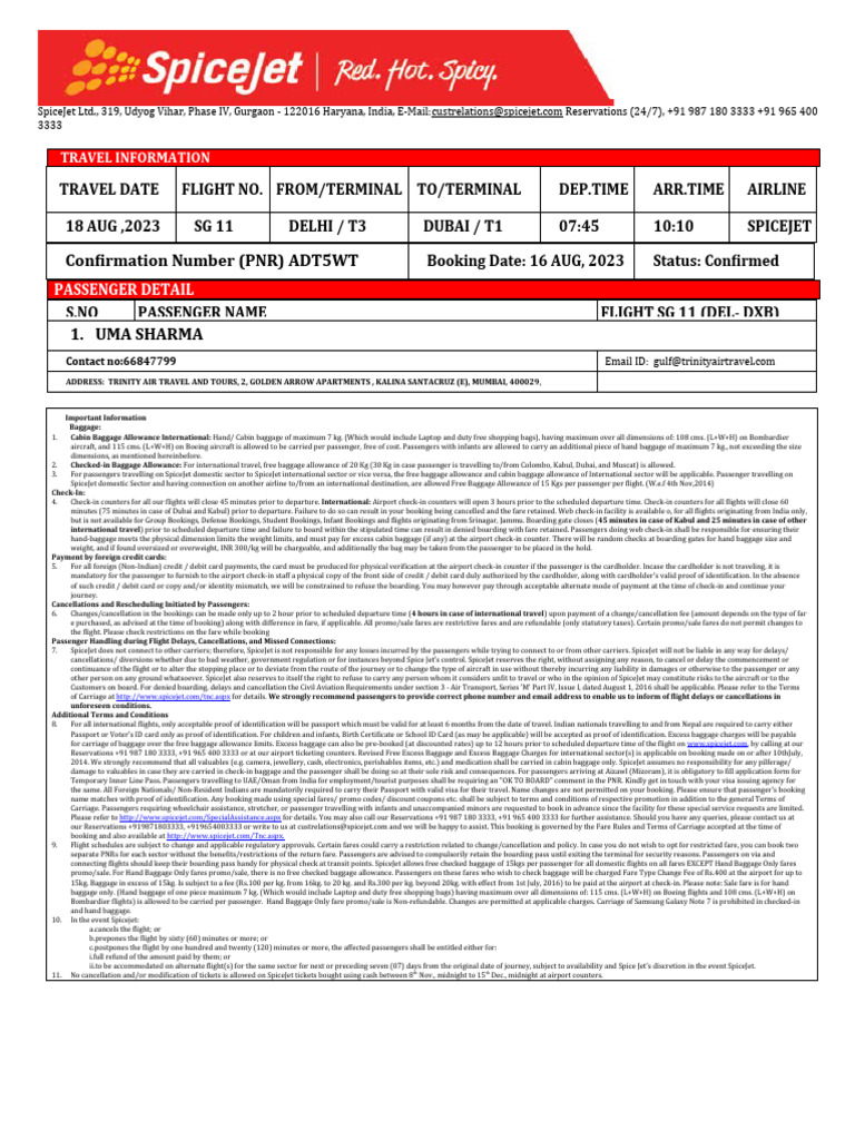Del DXB SG 11 | PDF | Identity Document | Transport