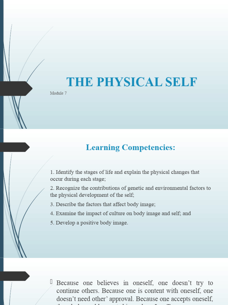 Module 7 The Physical Self | PDF | Self | Self Concept