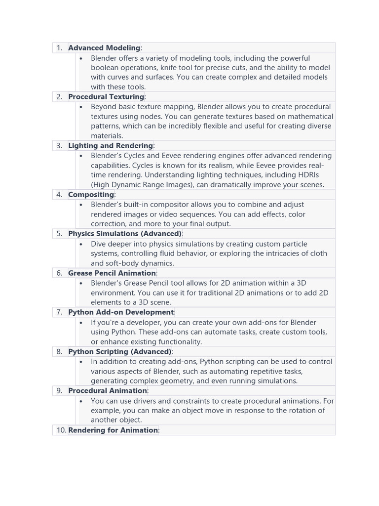 Blender User Manual 3 | PDF | Blender (Software) | Rendering (Computer Graphics)