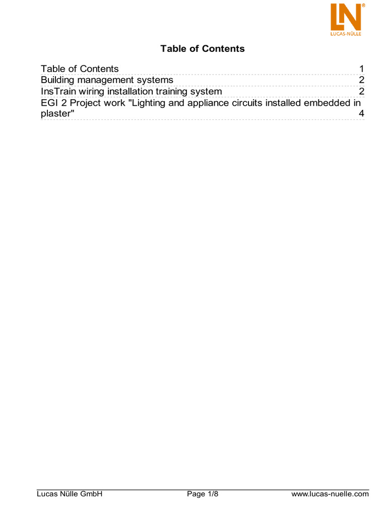 960 E EGI 2 Project Work Lighting and Appliance Circuits Installed ...