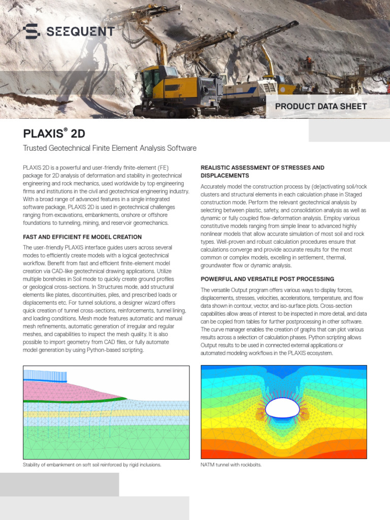 PDS Plaxis 2D LTR en LR | PDF