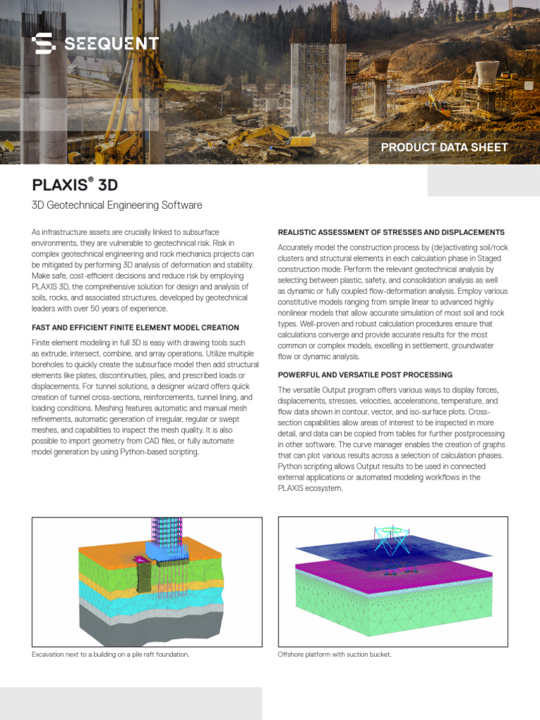 PDS Plaxis 3D LTR en LR | PDF