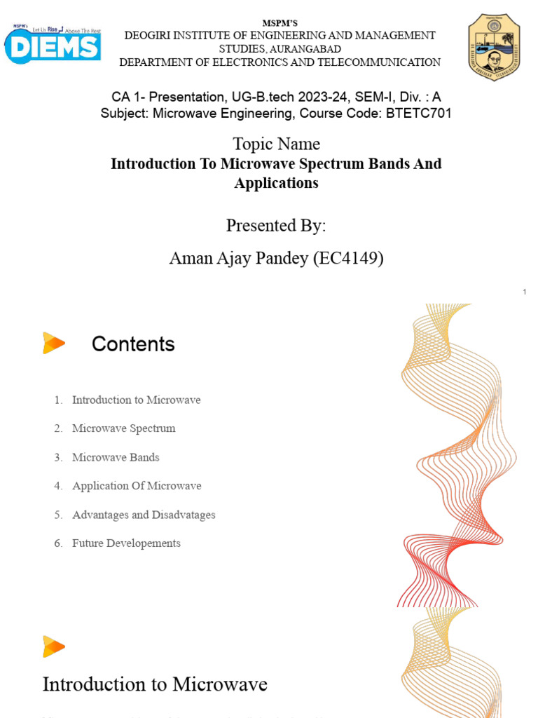 Microwave Presentation | PDF