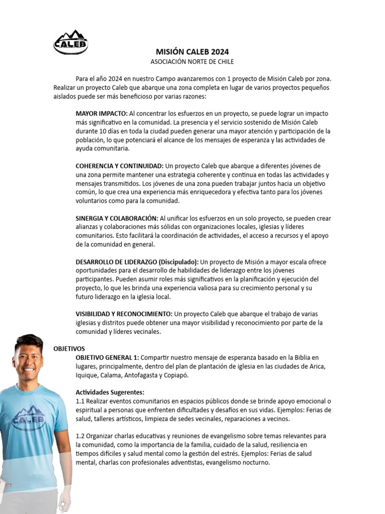 Misión Caleb 2024 | PDF