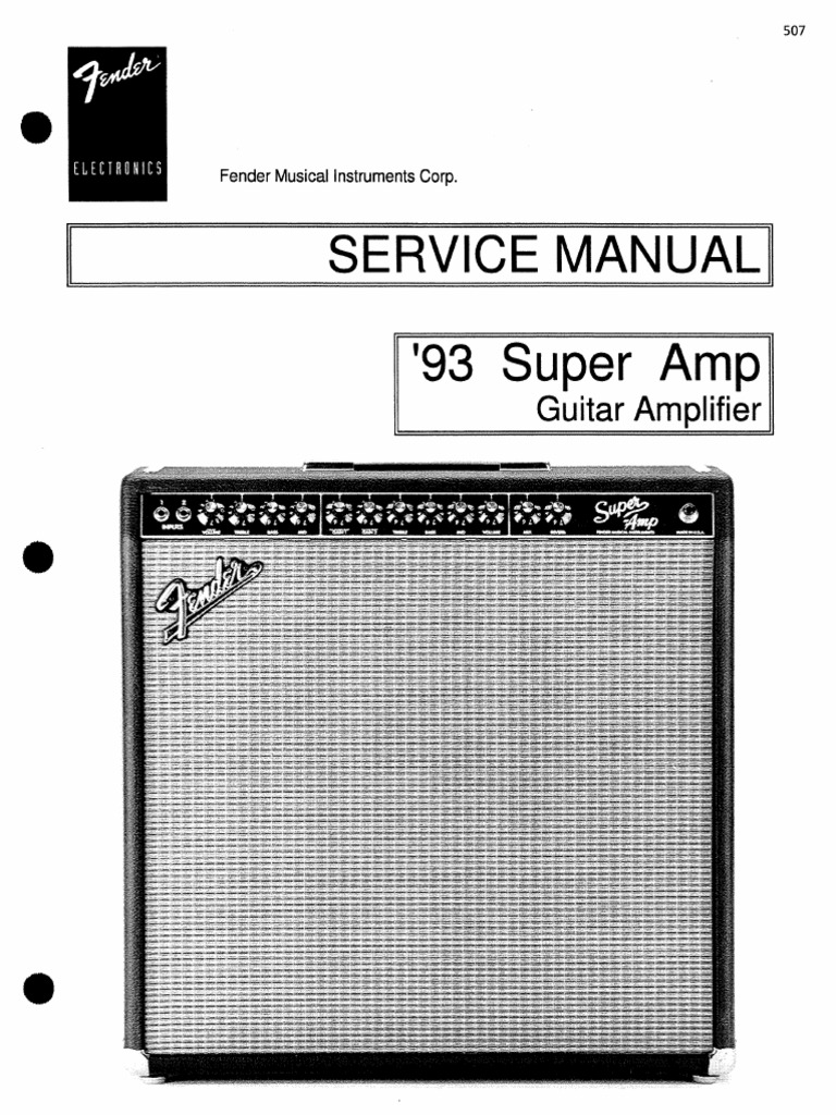 Fender 93 Super Amplifier SCH | PDF