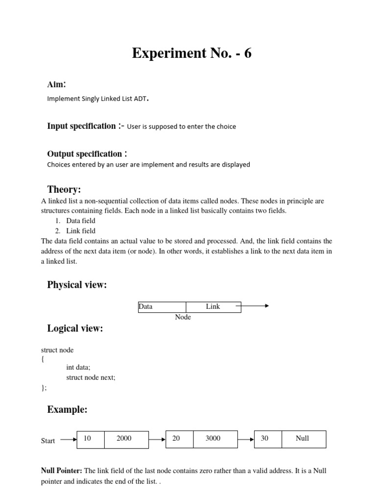 Ds Experiment No 06 Pdf Pointer Computer Programming Computer Programming
