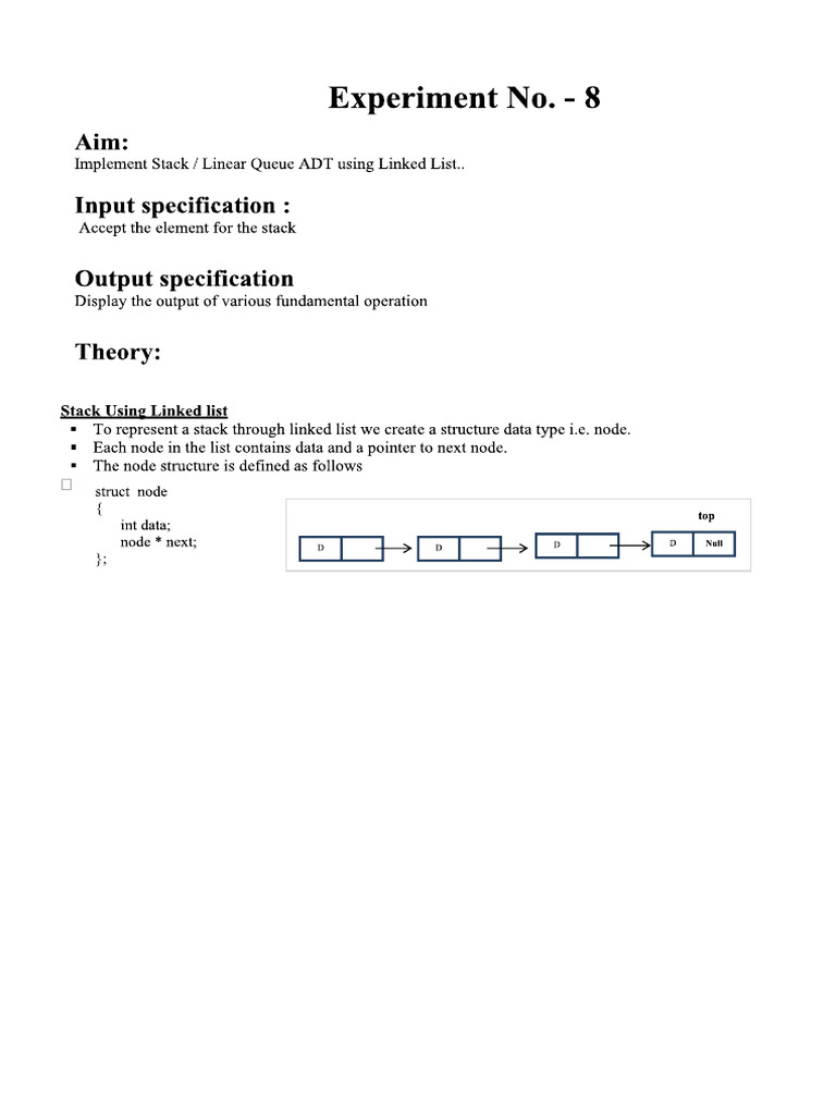 DS Experiment No 08 | PDF