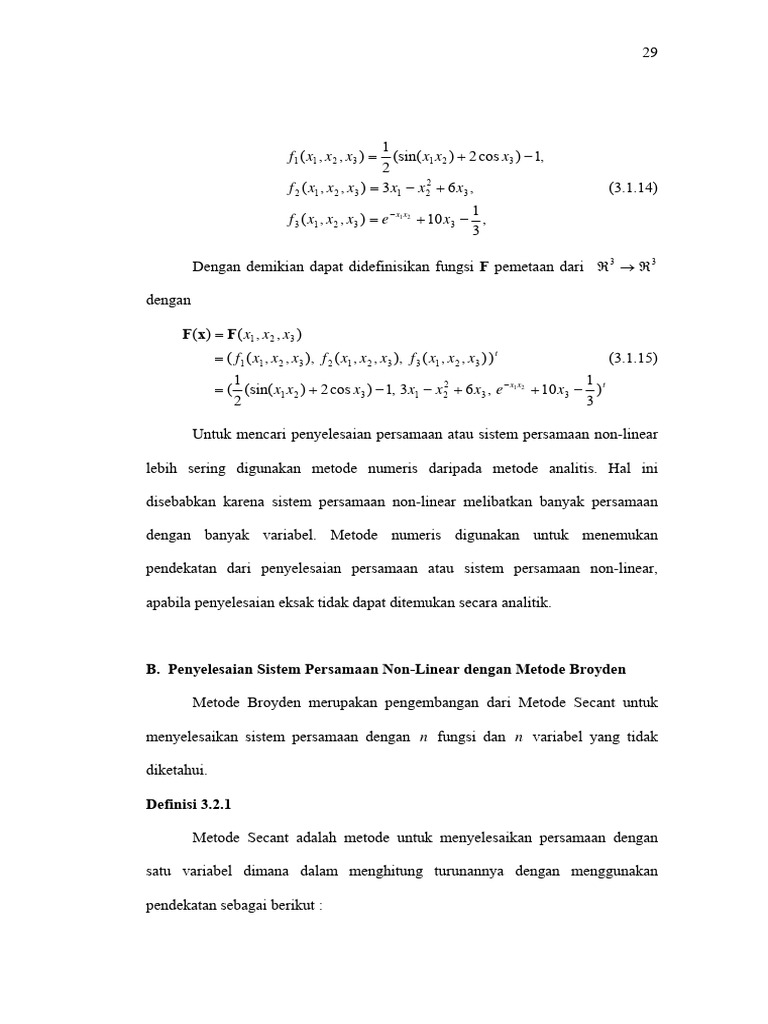 SPNL Metode Broyden | PDF