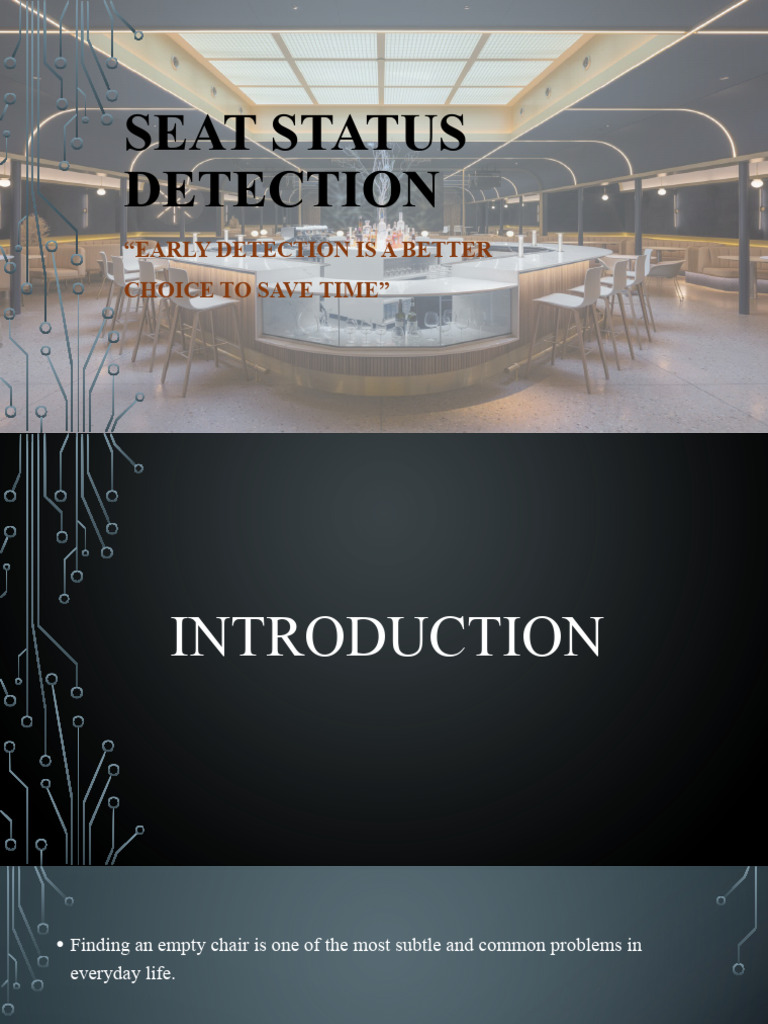SEAT STATUS DETECTION PPT | PDF | Deep Learning | Artificial Neural Network
