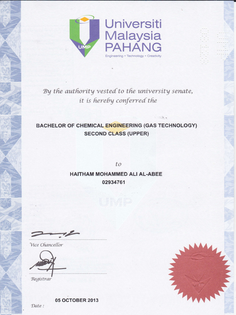 B A Certificate | PDF