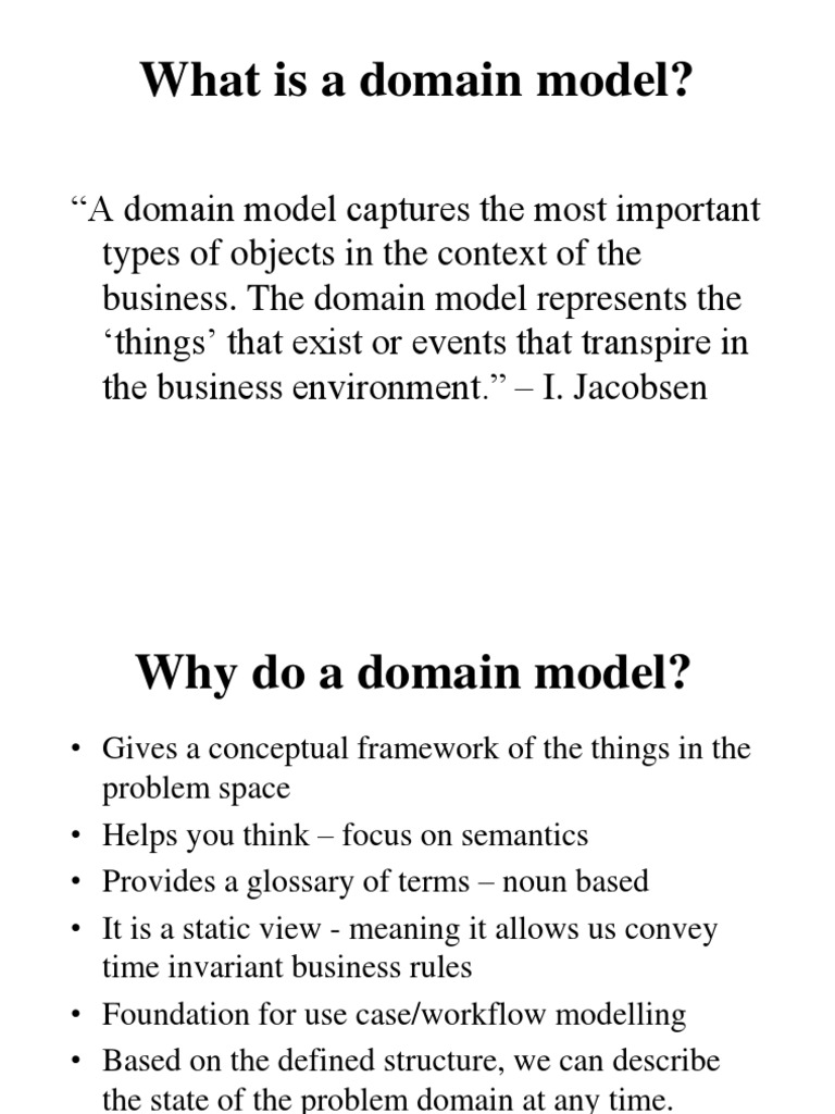 Domain Modeling for Developers | PDF | Use Case | Object (Computer Science)