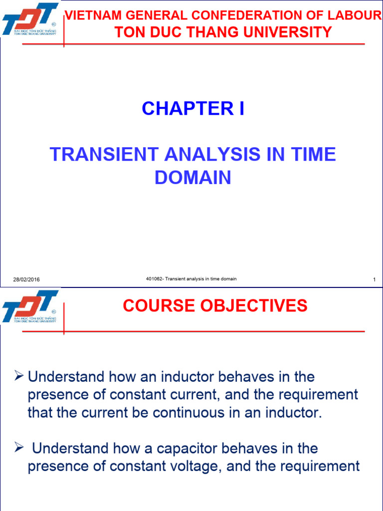 Chapter1 - Transient Analysis in Time Domain | PDF