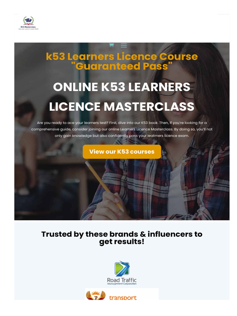 k53 Master | PDF | Learning | Driver's License