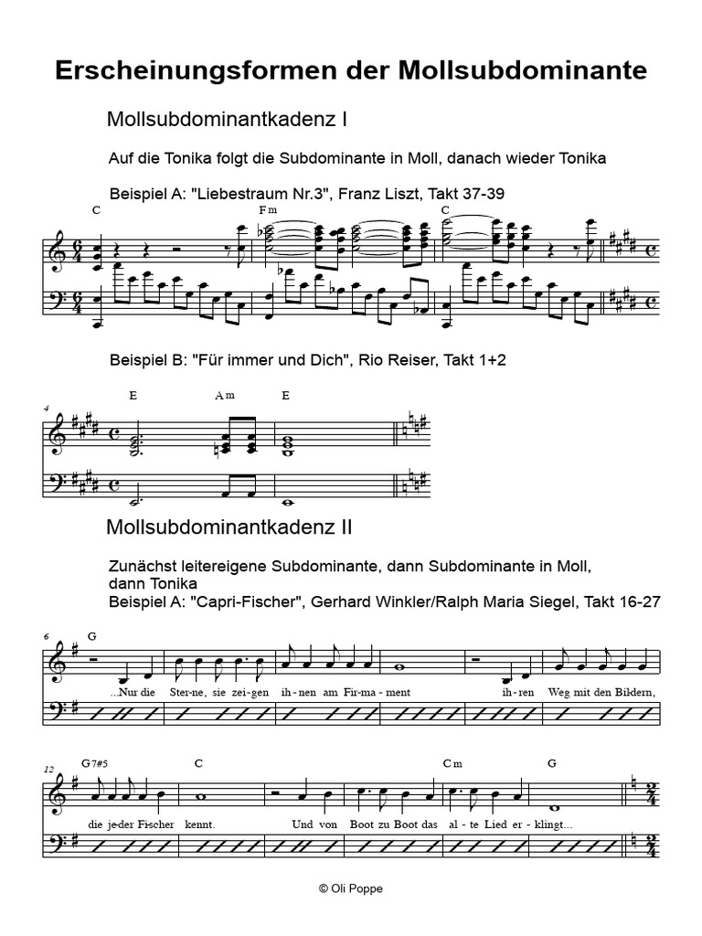 Moll Subdominant e | PDF