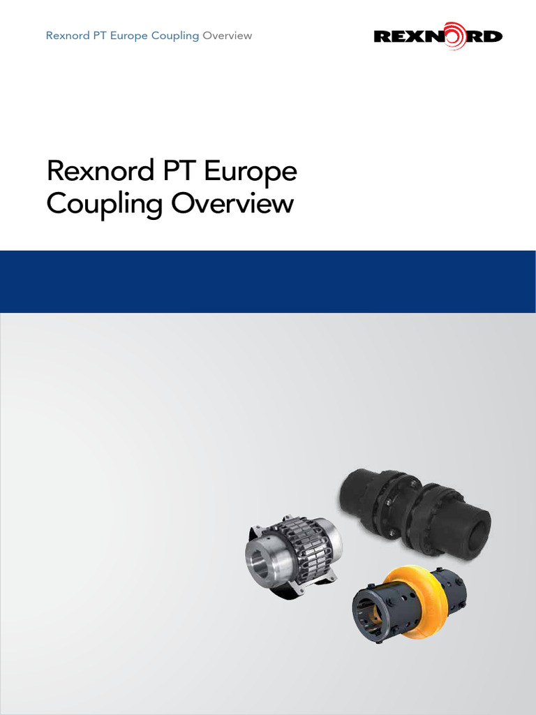 Rexnord PT Europe Coupling Overwiev Cpe2 002 | PDF | Pump | Electric Motor