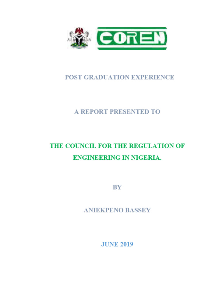 Coren Technical Report | PDF | Pipe (Fluid Conveyance) | Drainage