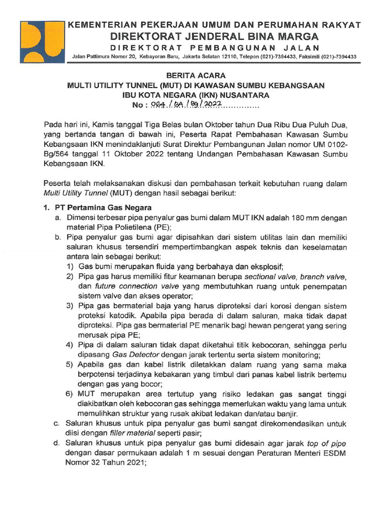 Pembahasan MUT Kawasan Sumbu Kebangsaan IKN | PDF