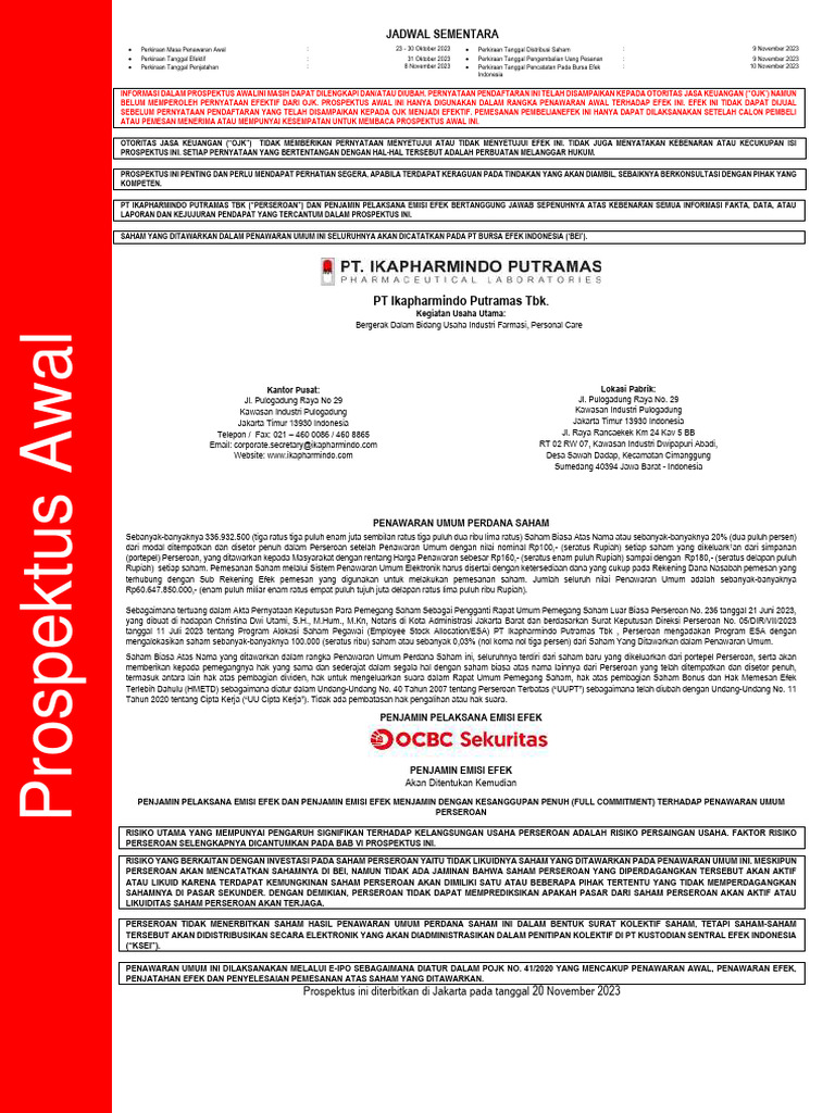 Prospektus IKA Final | PDF