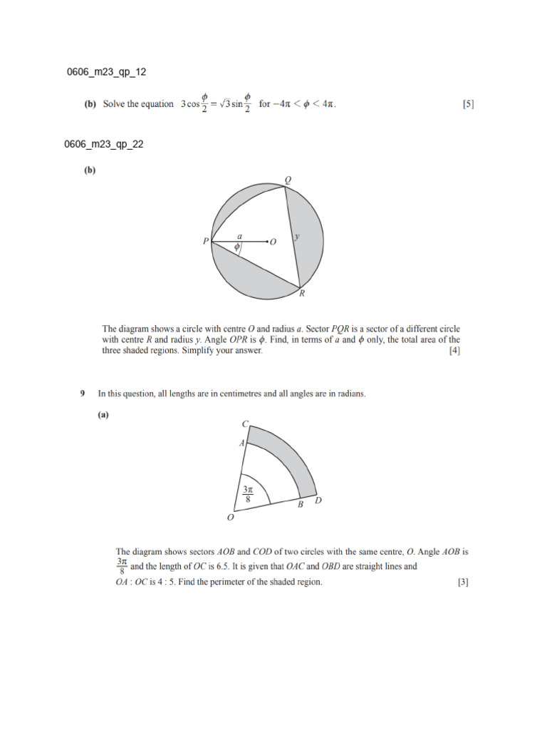 Unit 8 & 9 - Trigonometry Worksheet (IGCSE ADDITIONAL MATHEMATICS) | PDF