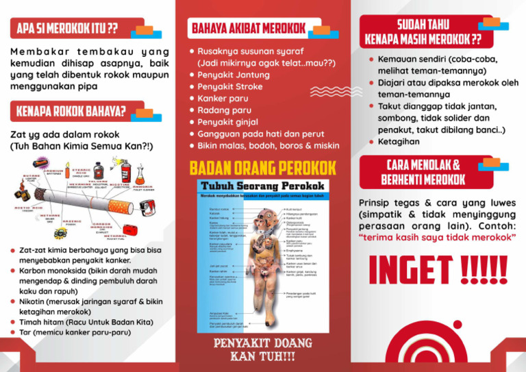 Leaflet Merokok 2 | PDF