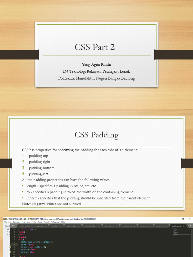 Minggu 7 CSS Part 2 Rev | PDF
