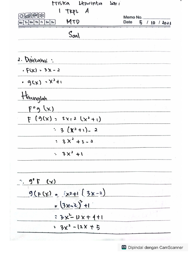 Friska Deswinta Sari - 1 TRPL A - MTD Relasi Dan Fungsi | PDF