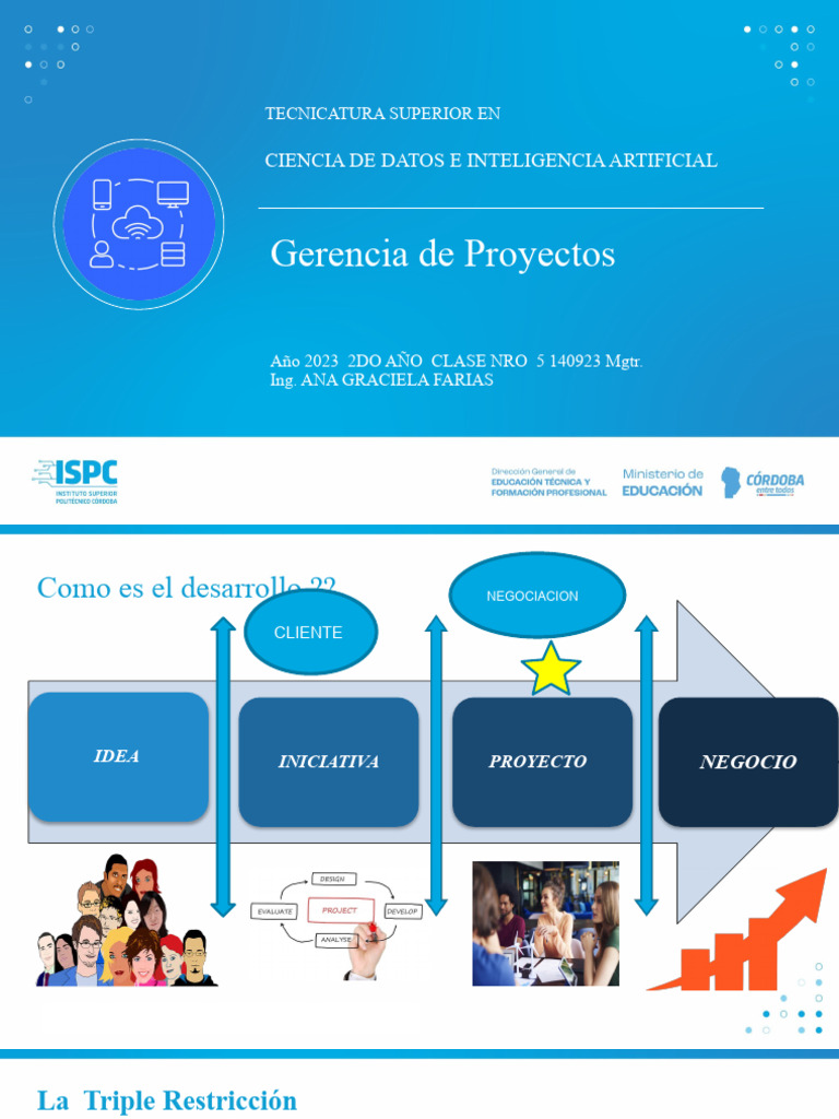 ISPC PPT-Gerencia de Proyectos Clase Nro 5 160923 VERSION FINAL | PDF | Marca | Negocios económicos