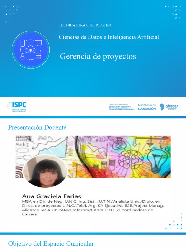 ISPC PPT-Gerencia de Proyectos Clase 1 170823 FINAL | PDF