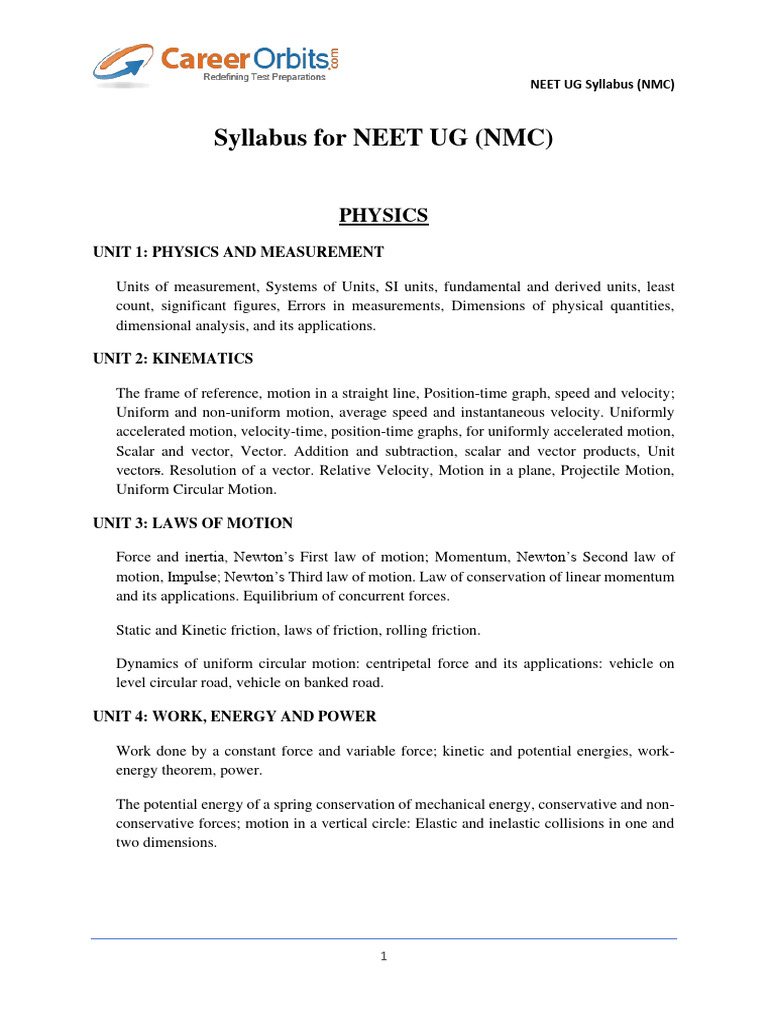 NEET 2024 Complete PCB Revised Syllabus - PDF | PDF