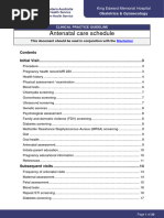 DHA Antenatal Care Protocols Guide | PDF | Obstetrics | Childbirth