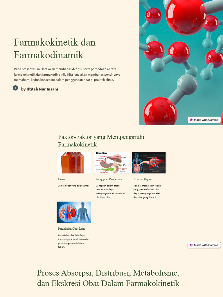 Farmakokinetik Dan Farmakodinamik | PDF