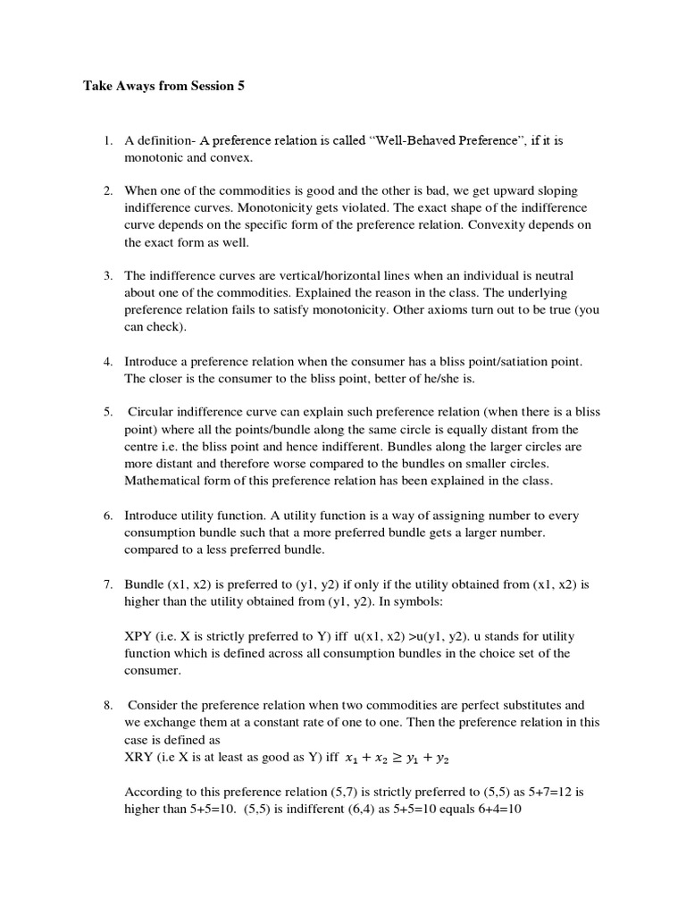 Understanding Well-Behaved Preferences | PDF | Utility | Mathematics