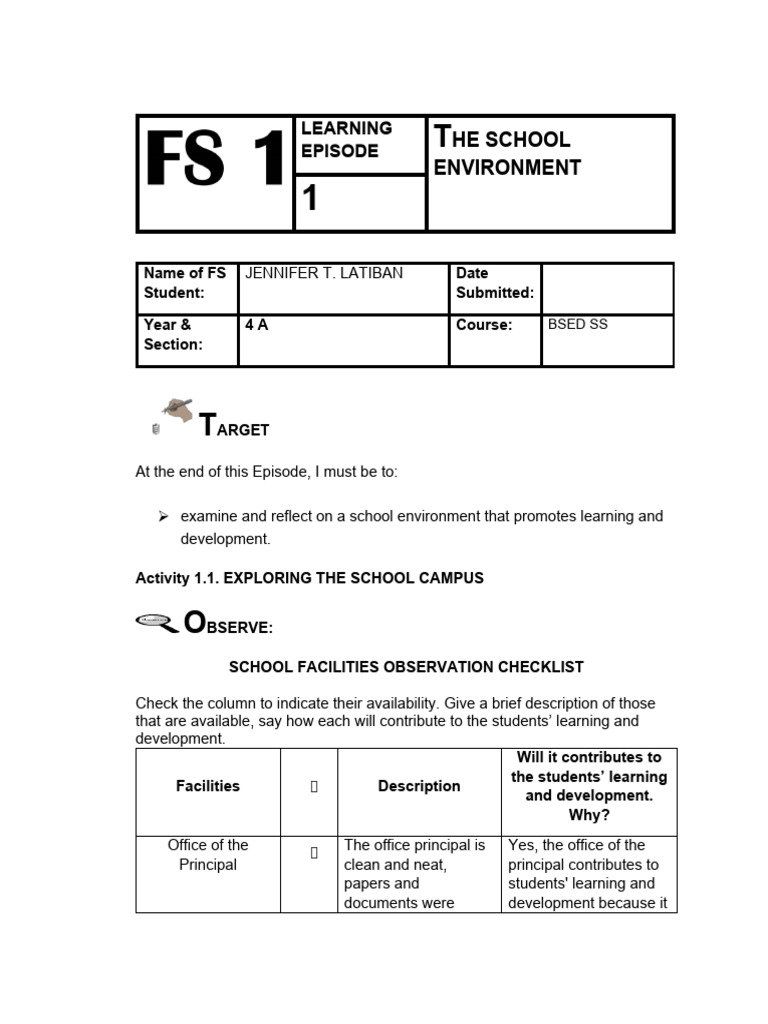 Episode-1 FS1 One | PDF