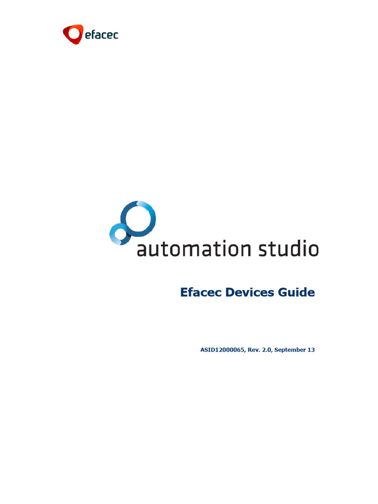 Automation Studio User Manual - Efacec Devices | PDF