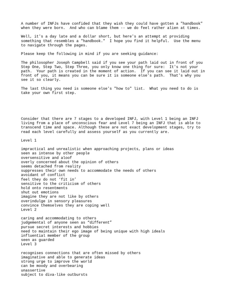 INFJ | PDF