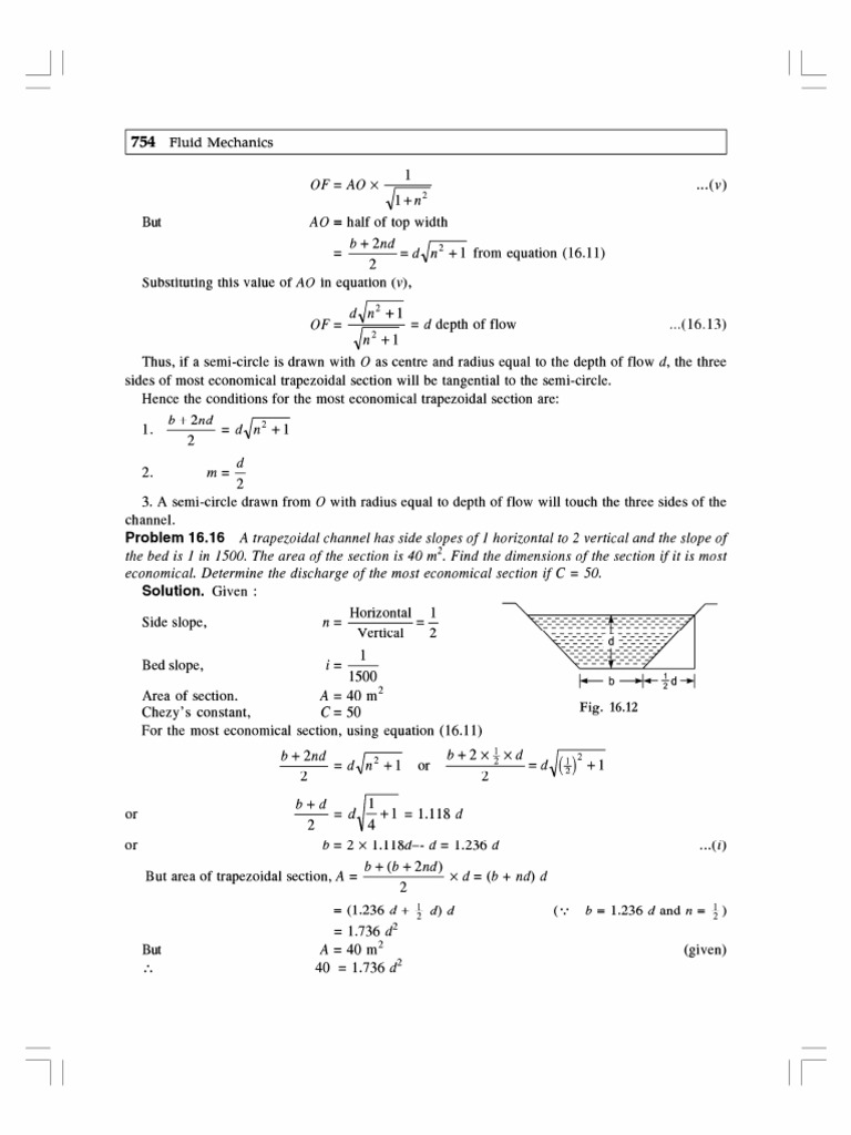 Vinay Open Channel Flow Notes 2 | PDF
