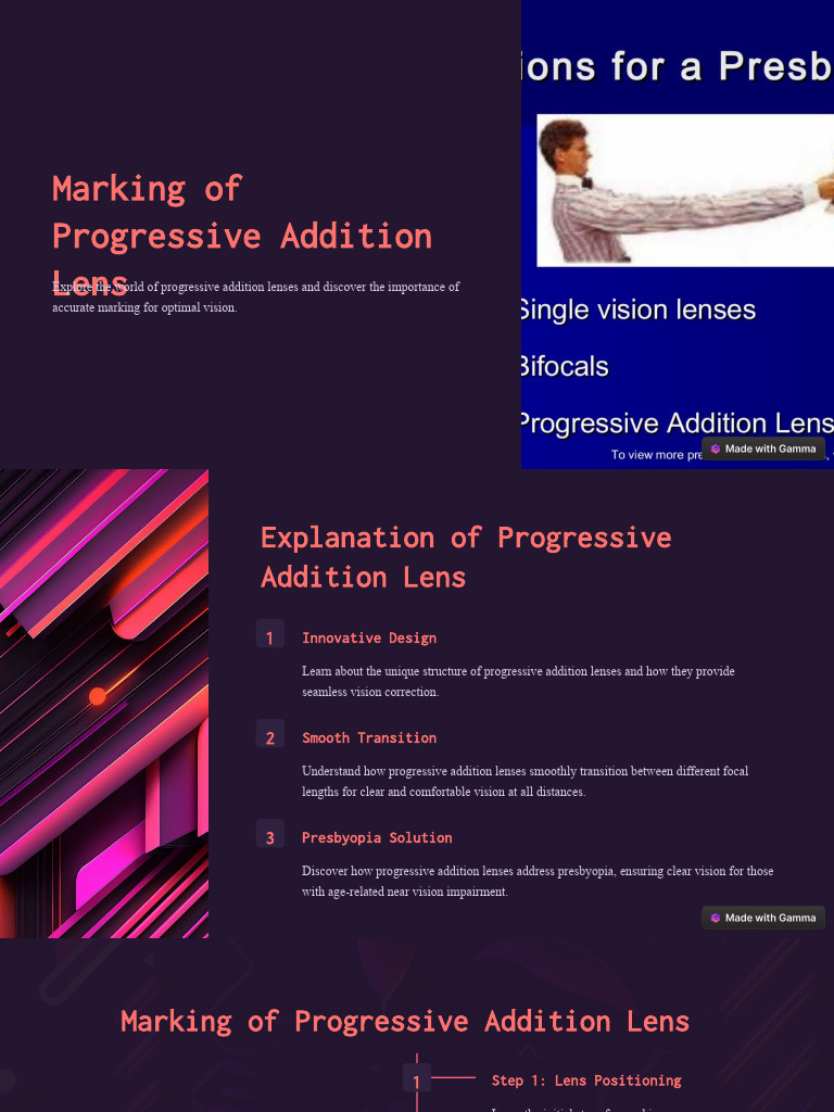 Marking of Progressive Addition Lens | PDF