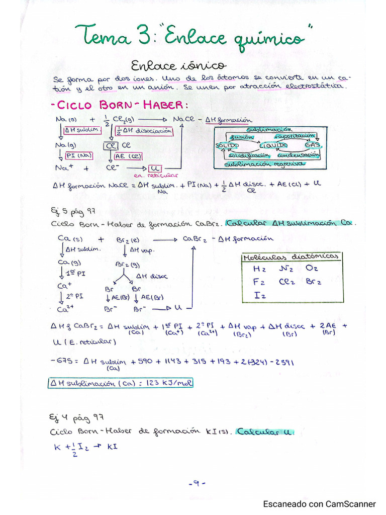Tema 3 - Enlace Químico | PDF
