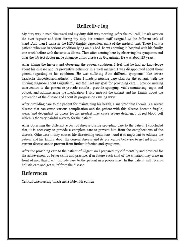 Reflective Log On Gigantism. | PDF