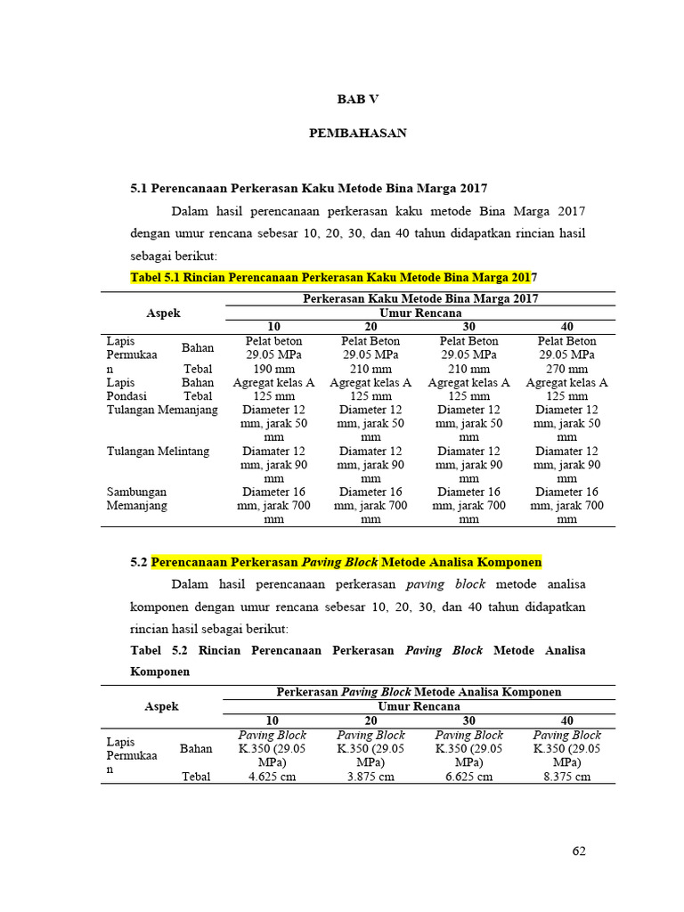 Perencanaan Perkerasan Kaku dan Paving Block | PDF